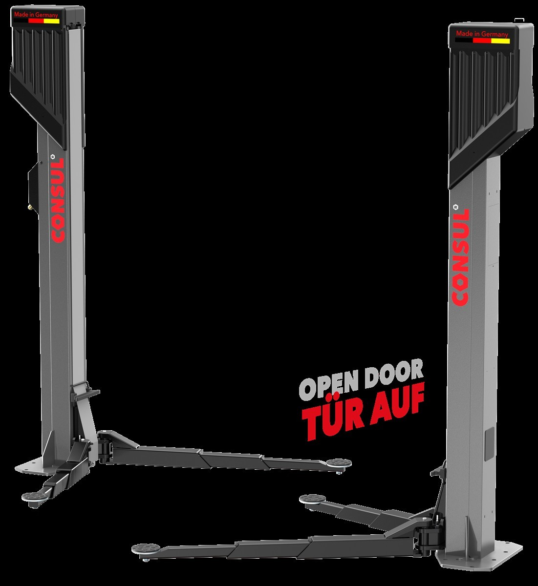 Consul 2-Säulen-Hebebühne Premium EL® 2.35 EV - CONSUL Hebebühnen mad